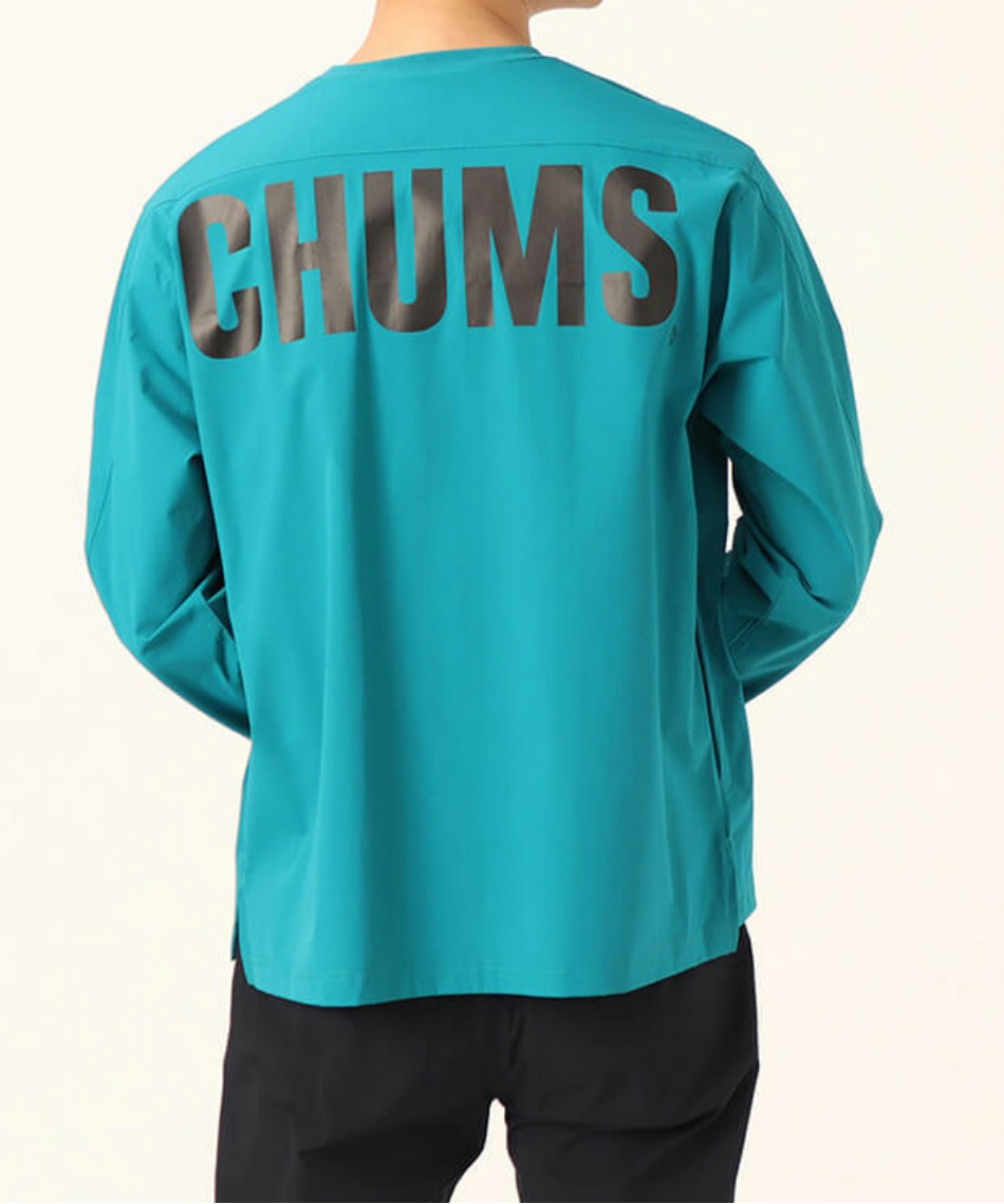 チャムス(CHUMS) Tシャツ 長袖 エアトレイルストレッチチャムスロングスリーブTシャツ Airtrail Stretch CHUMS L/S T-Shirt CH01-2153 Teal ...