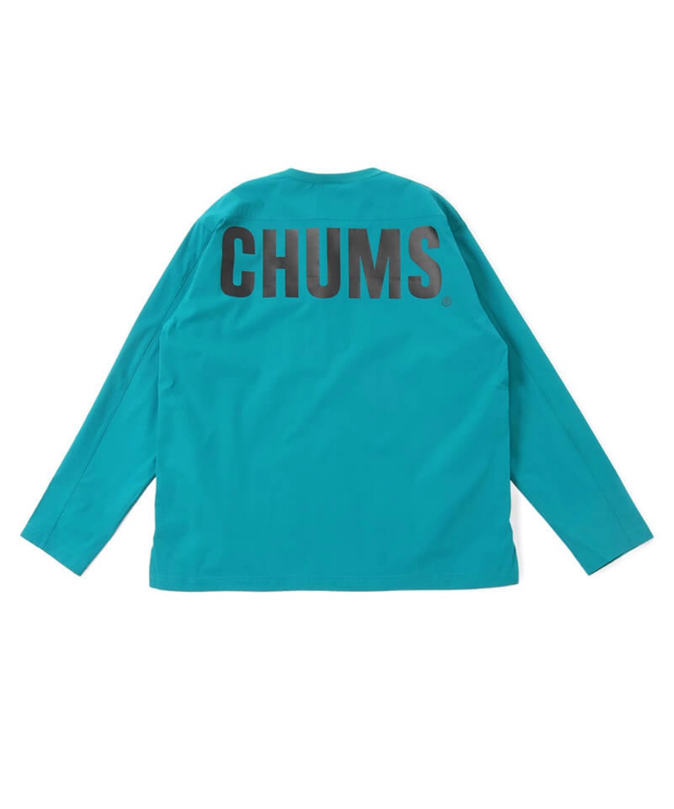 チャムス(CHUMS) Tシャツ 長袖 エアトレイルストレッチチャムスロングスリーブTシャツ Airtrail Stretch CHUMS L/S T-Shirt CH01-2153 Teal ...