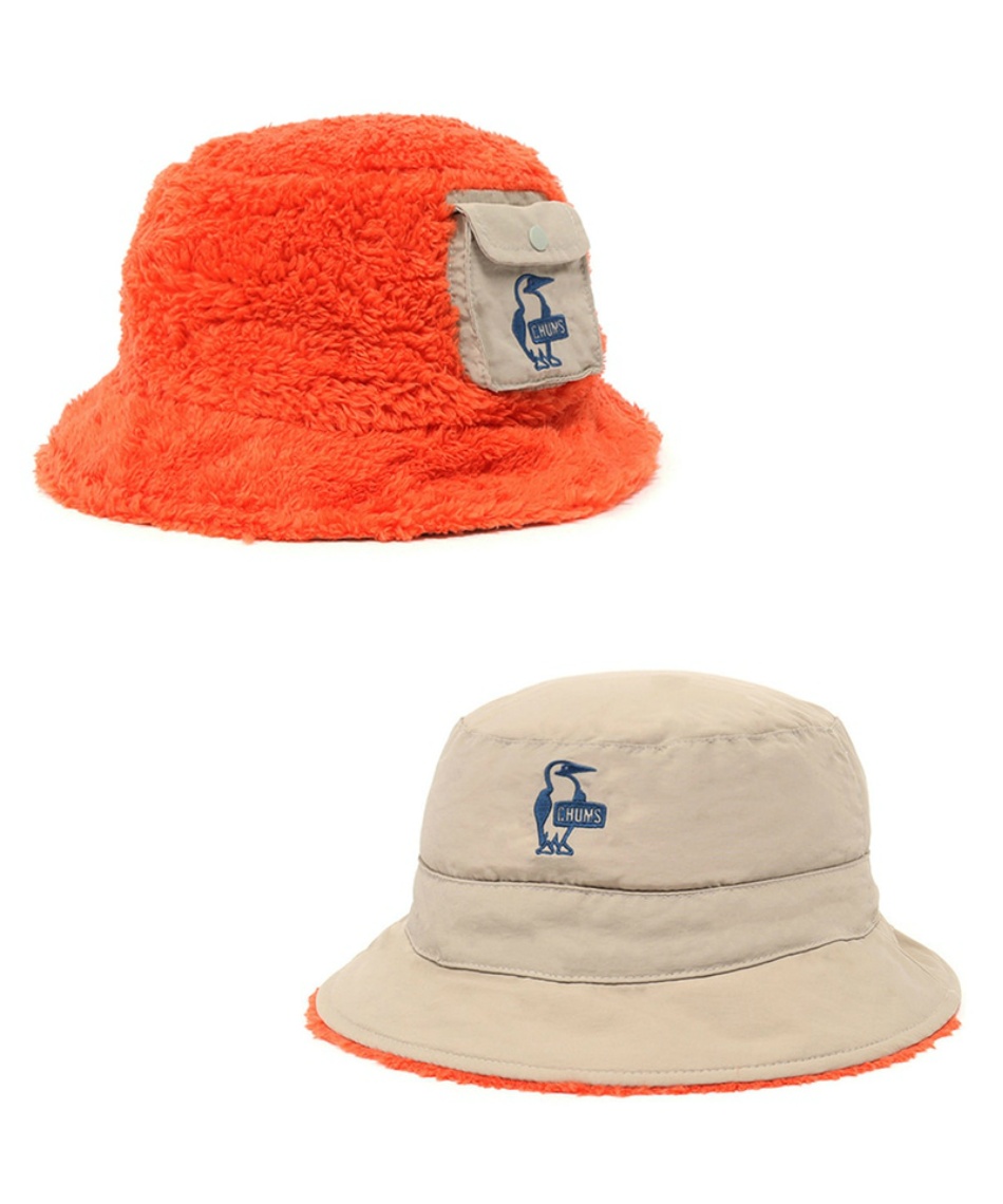 チャムス(CHUMS) ハット キッズエルモフリースリバーシブルバケットハット Kid's Elmo Fleece Reversible ...