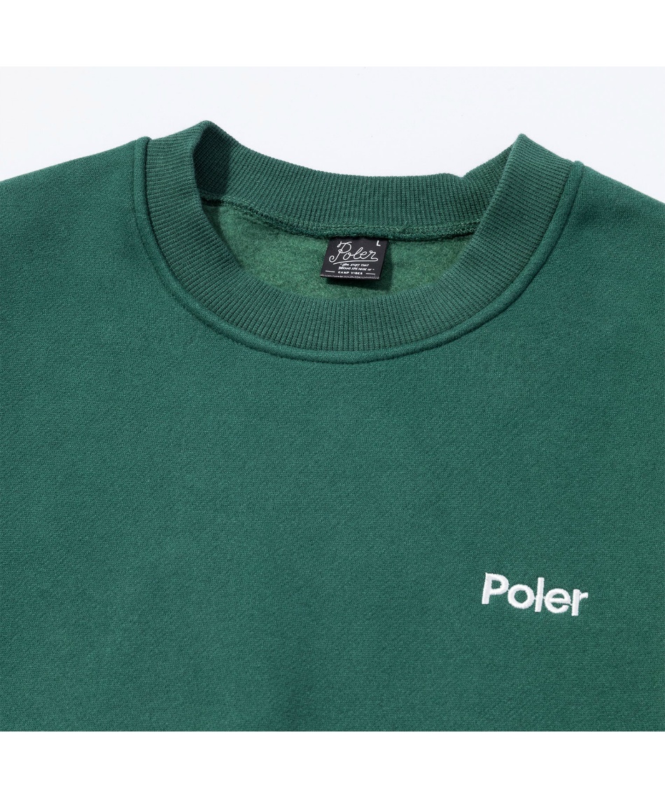 ポーラー(POLER) スウェット EMB CREW 243MCV0054-GRN 【国内正規品】 | スポーツ用品ならヒマラヤオンラインストア【公式】
