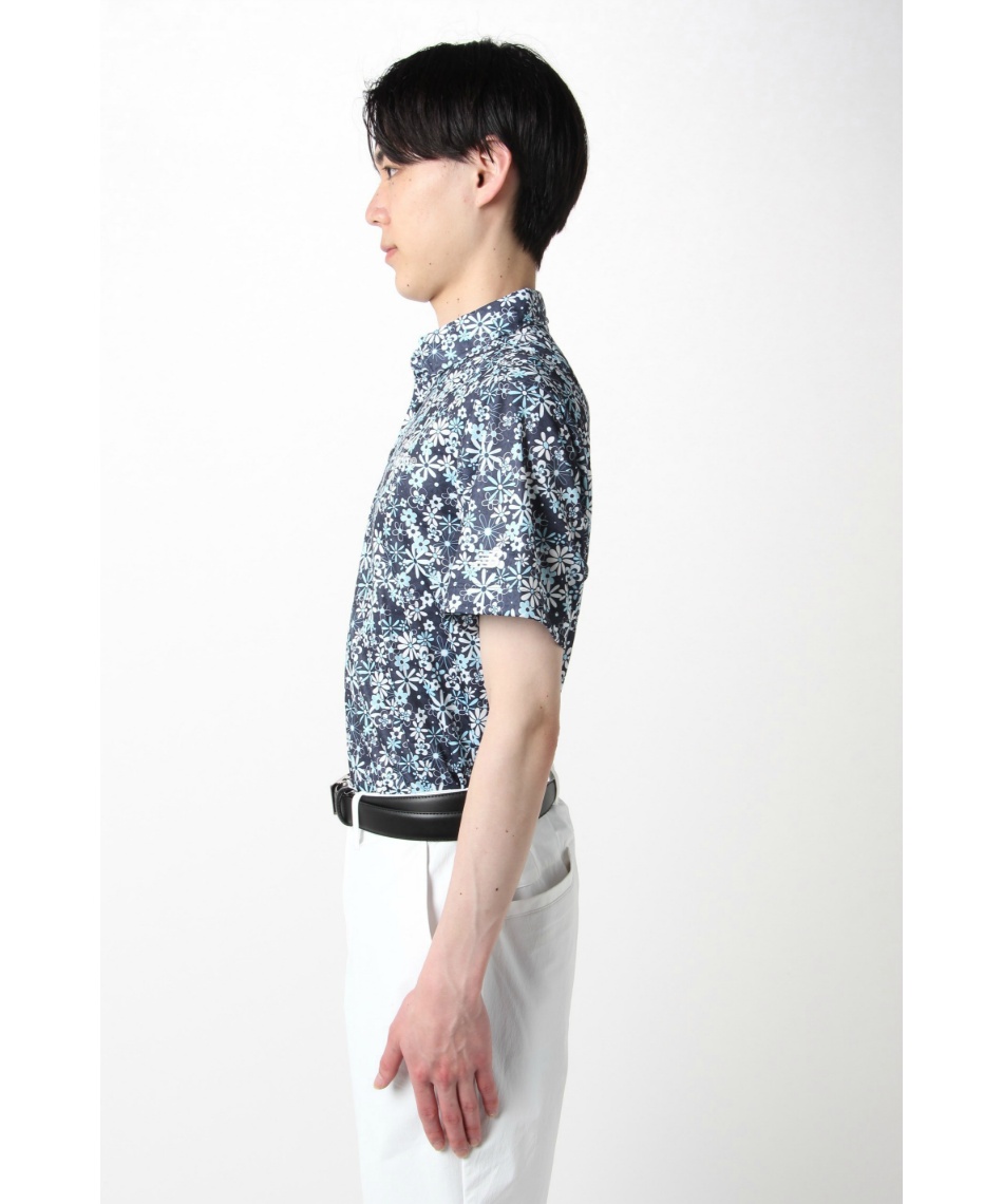 ニューバランス(new balance) ゴルフウェア ポロシャツ 半袖 フラワープリント 半袖 カラーシャツ 012-2168014 ...