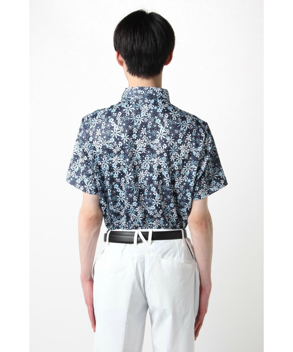 ニューバランス(new balance) ゴルフウェア ポロシャツ 半袖 フラワープリント 半袖 カラーシャツ 012-2168014 ...