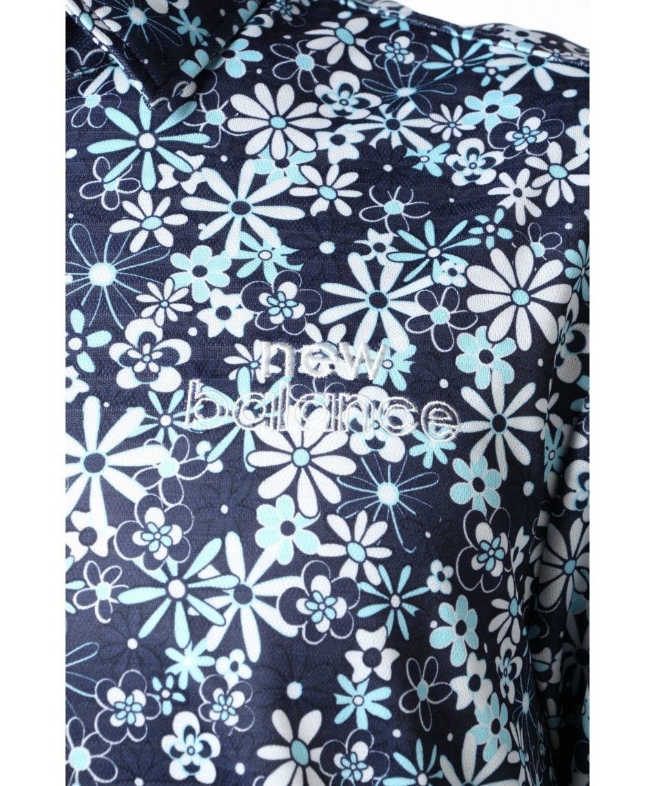 ニューバランス(new balance) ゴルフウェア ポロシャツ 半袖 フラワープリント 半袖 カラーシャツ 012-2168014 ...