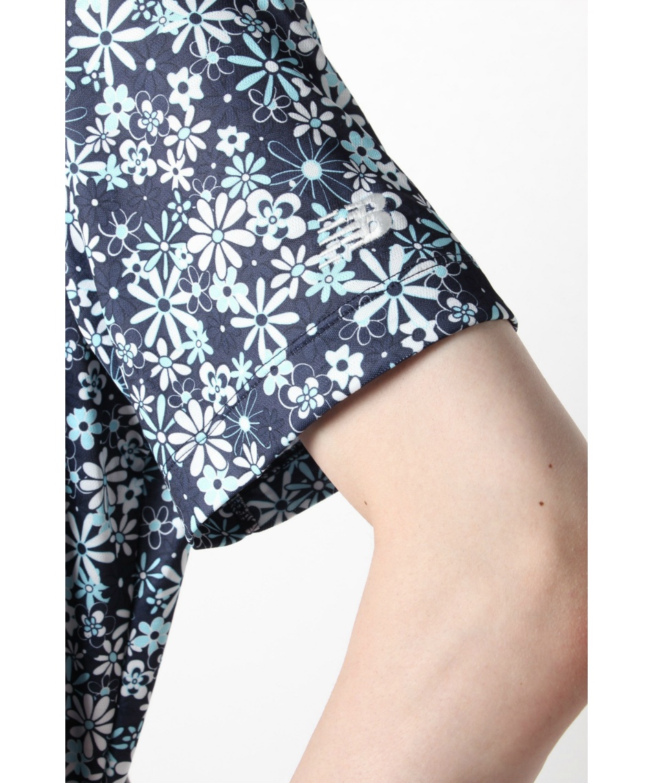 ニューバランス(new balance) ゴルフウェア ポロシャツ 半袖 フラワープリント 半袖 カラーシャツ 012-2168014 ...