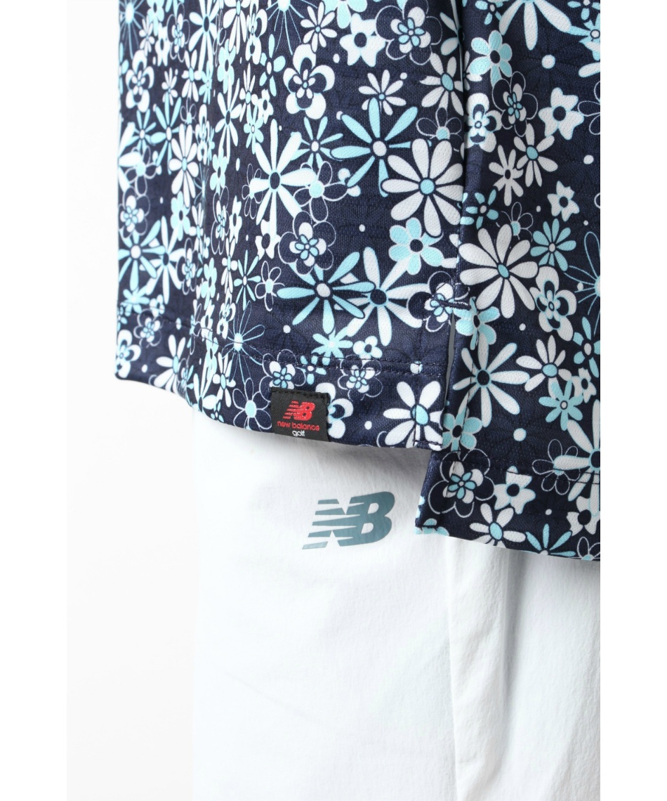 ニューバランス(new balance) ゴルフウェア ポロシャツ 半袖 フラワープリント 半袖 カラーシャツ 012-2168014 ...