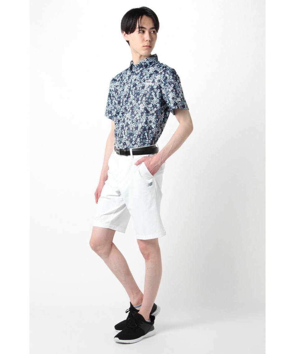 ニューバランス(new balance) ゴルフウェア ポロシャツ 半袖 フラワープリント 半袖 カラーシャツ 012-2168014 ...