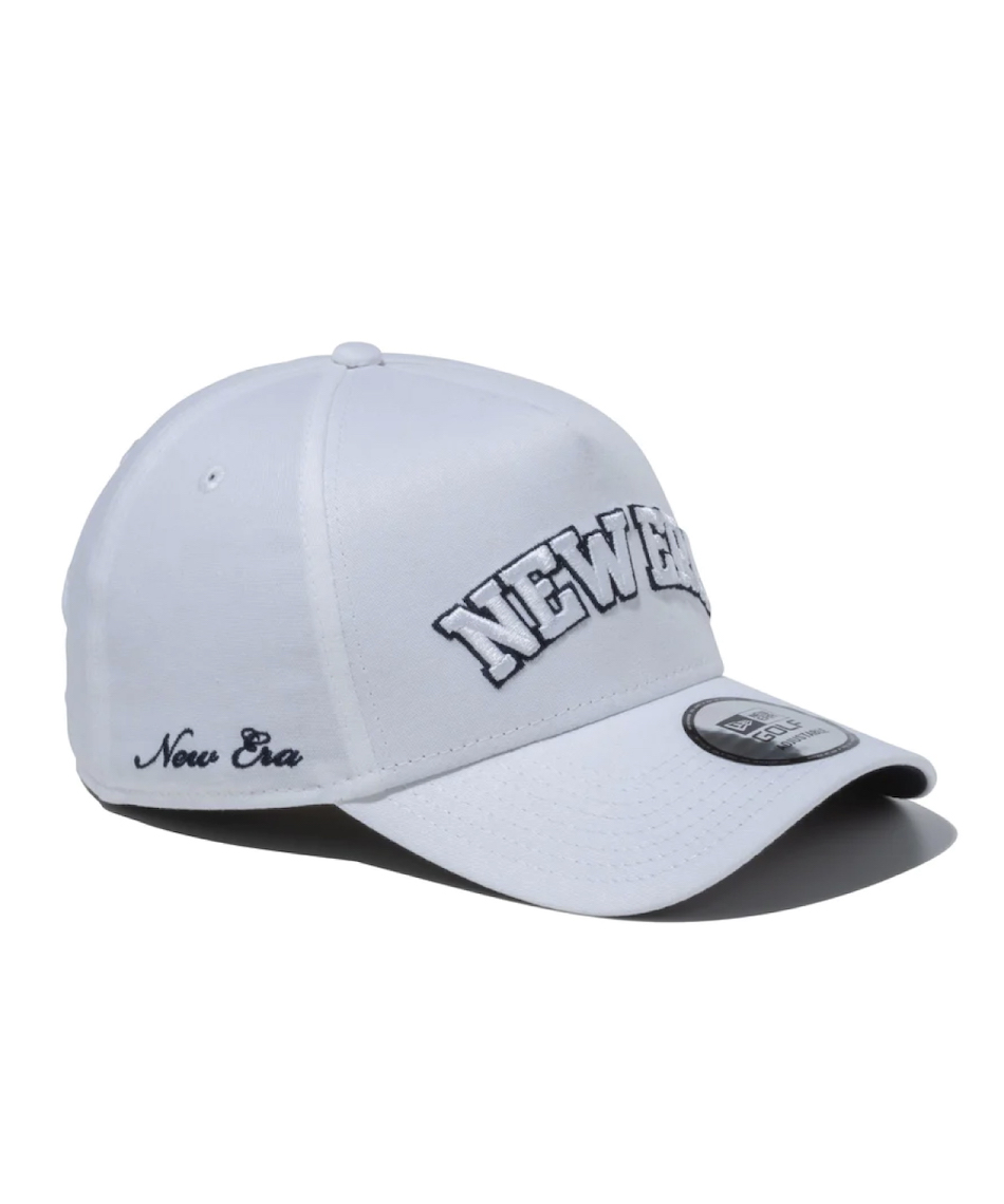 ニューエラ(NEW ERA) ゴルフ キャップ 9FORTY A-Frame ストレッチコットン ウォッシャブル アーチロゴ ホワイト × ...