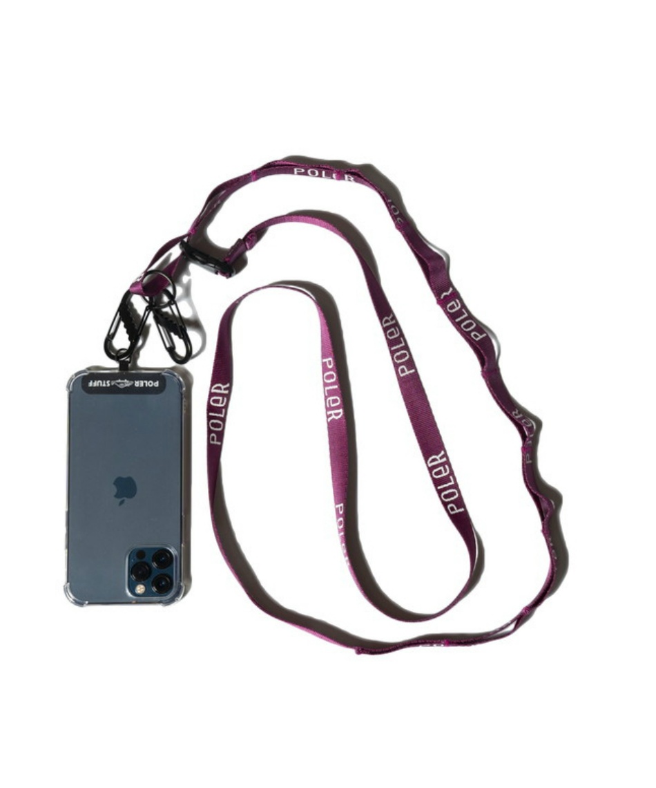ポーラー(POLER) スマホ ショルダーストラップ FISHING NET SHOULDER STRAP W/STRAPPER ...