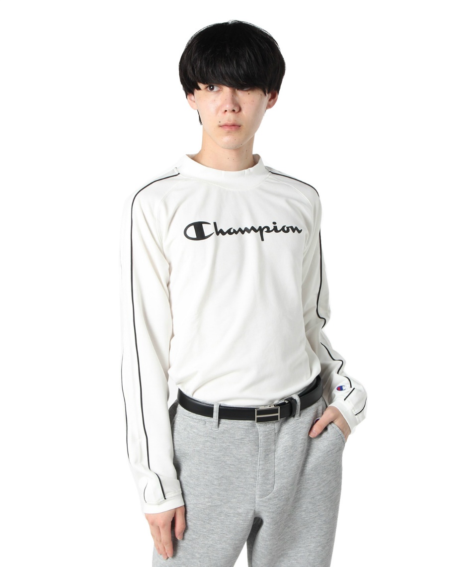 チャンピオン(Champion) ゴルフウェア 長袖シャツ ストレッチジャージー長袖モックシャツ C3-WG407 【2022年秋冬モデル ...