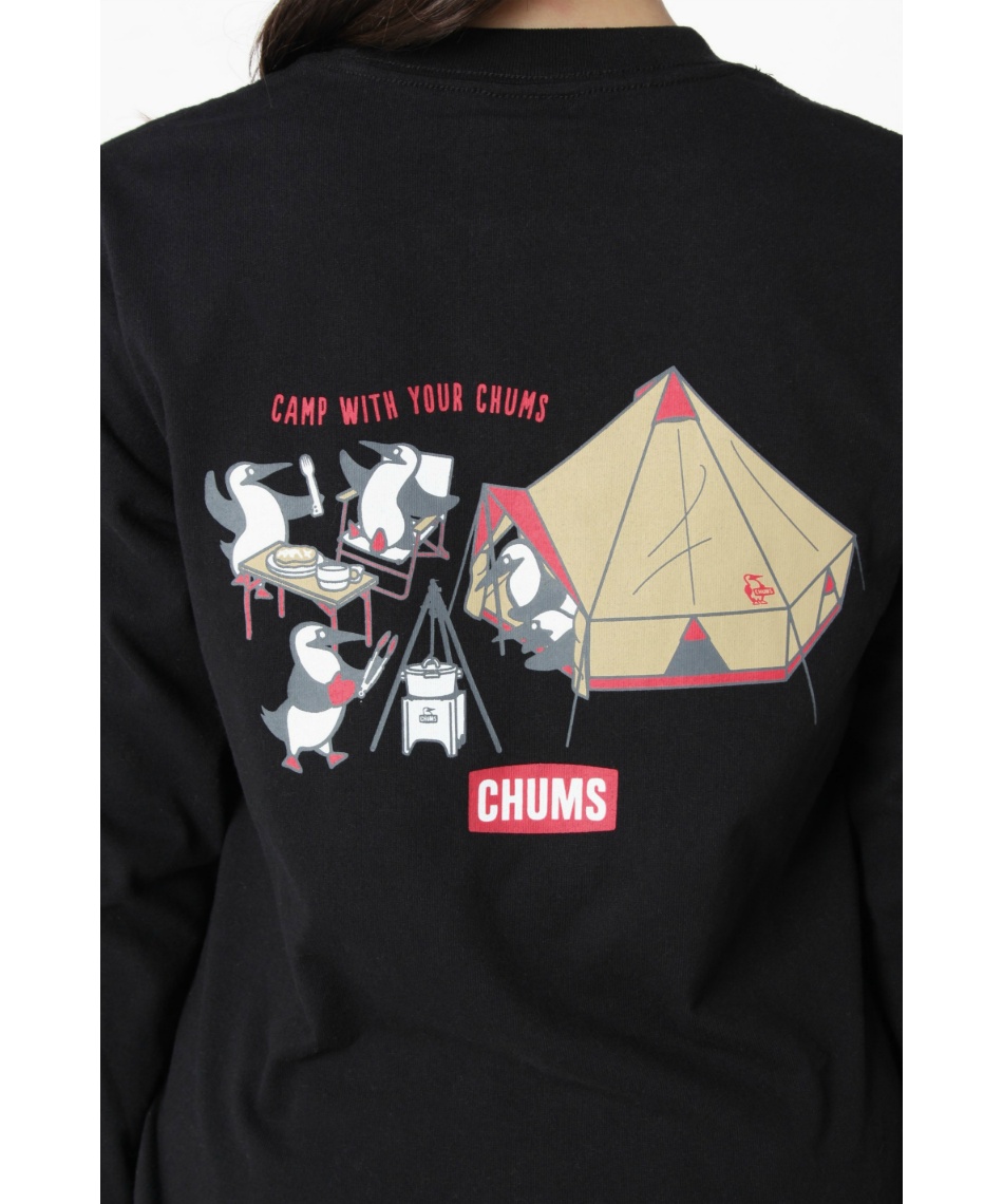 チャムス(CHUMS) Tシャツ 長袖 Booby House4 L/S T-Shirt ブービー ハウス ティーシャツ CH11-2145 Black | スポーツ用品ならヒマラヤオンライン ...
