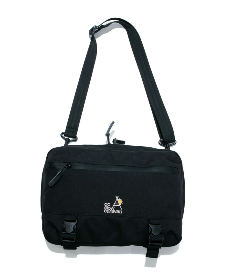 ゴースローキャラバン(Go Slow Caravan) ショルダーバッグ サスペンダー 2WAYガジェットバッグ 387001 BLACK ...