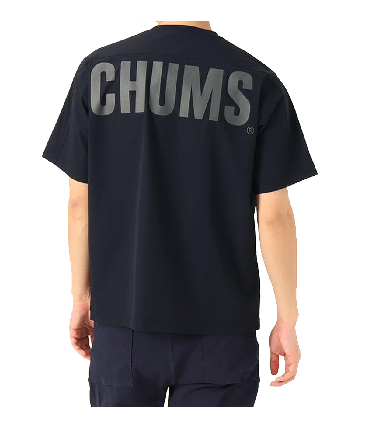 チャムス(CHUMS) Tシャツ 半袖 エアトレイルストレッチ CH01-2270 Black | スポーツ用品ならヒマラヤオンラインストア【公式】