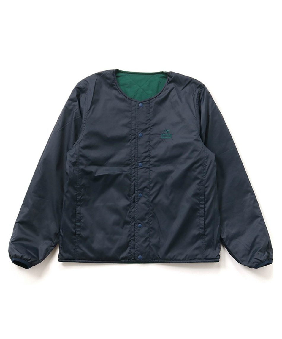 中綿ジャケット カポックキルティングリバーシブルジャケット Kapok Quilting Reversible Jacket CH14-1353 Dark Green | スポーツ用品なら ...