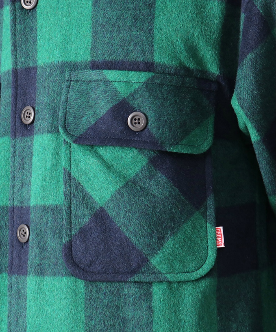 マウンテンパーカー シャギーチェックCPOジャケット CH04-1355 Green | スポーツ用品ならヒマラヤオンラインストア【公式】
