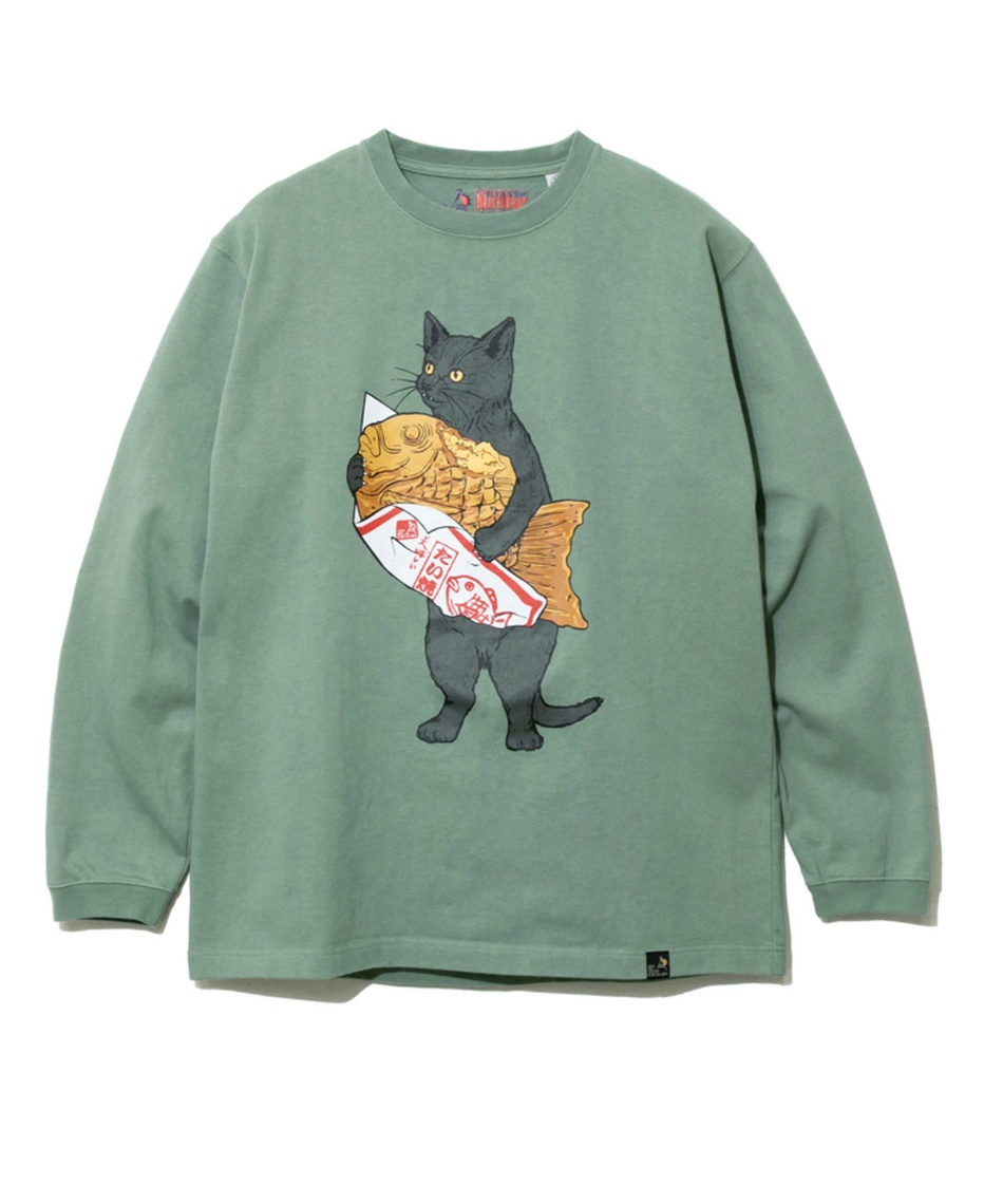 ゴースローキャラバン(Go Slow Caravan) Tシャツ 長袖 超ヘビーUSA/C たい焼き猫 ロングスリーブTEE 312805 ...