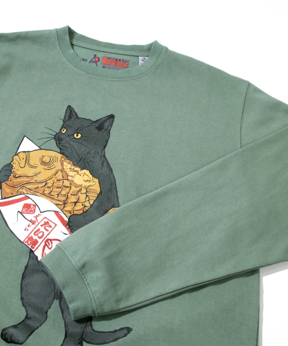 ゴースローキャラバン(Go Slow Caravan) Tシャツ 長袖 超ヘビーUSA/C たい焼き猫 ロングスリーブTEE 312805 ...