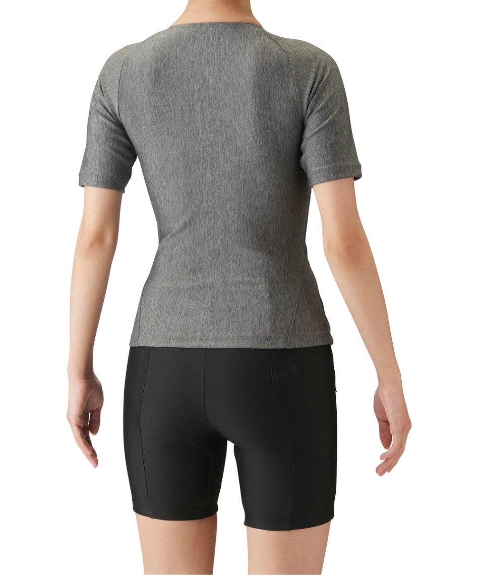 アリーナ(arena) フィットネス水着 セパレート 大きめカラースナップ付き半袖セパ LAR-3242WE-MKBK | スポーツ用品なら ...