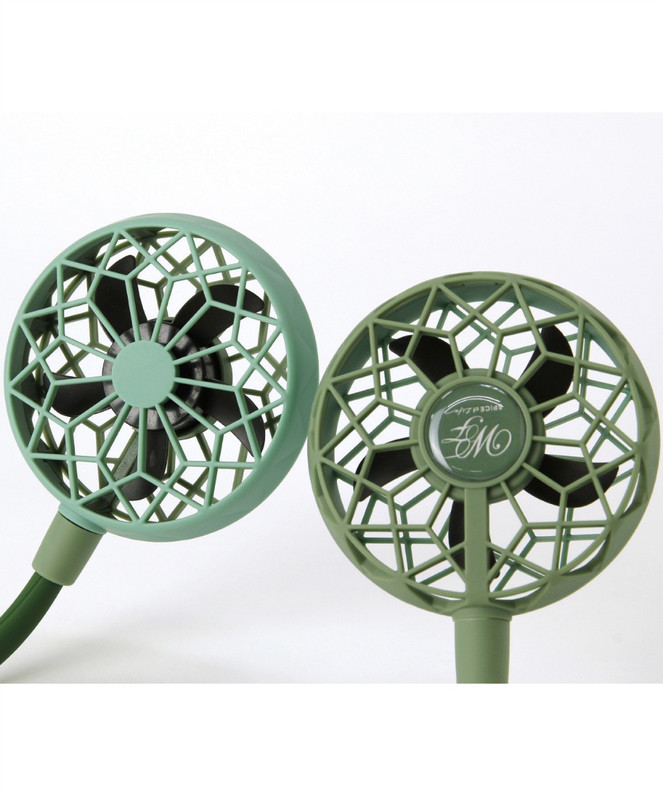 スパイス(SPICE) 涼感アイテム W FAN/YOGA AIR扇風機 ダブルファンハンズフリー ヨガエアー DFYA211KH ...