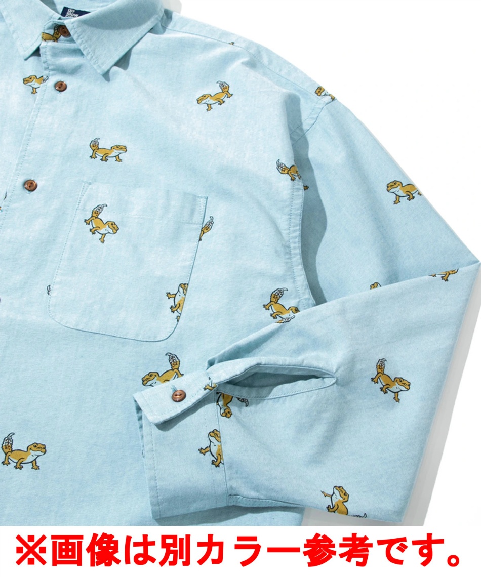 ゴースローキャラバン(Go Slow Caravan) 長袖シャツ オックス総柄プリントR Gシャツ 330222 | スポーツ用品ならヒマラヤオンラインストア【公式】