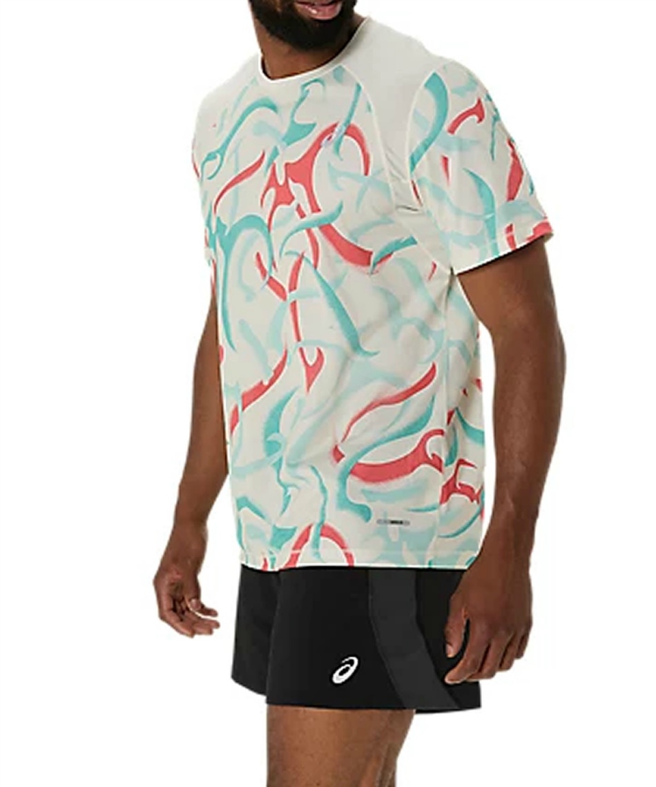 アシックス(asics) ランニングウェア Tシャツ 半袖 ROADランニンググラフィック半袖シャツ 2011D092-200 | スポーツ用 ...