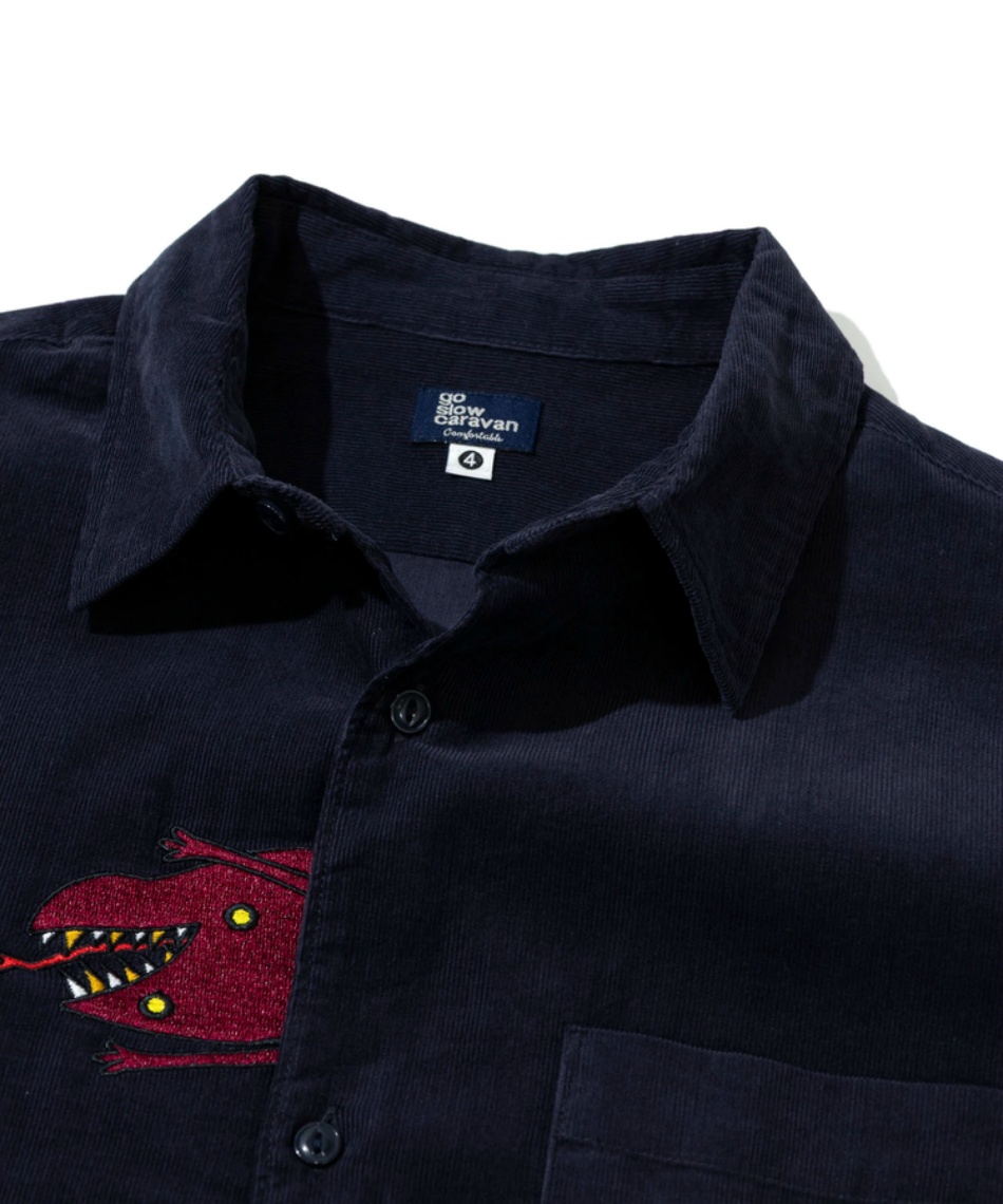 ゴースローキャラバン(Go Slow Caravan) 長袖シャツ コーデュロイ