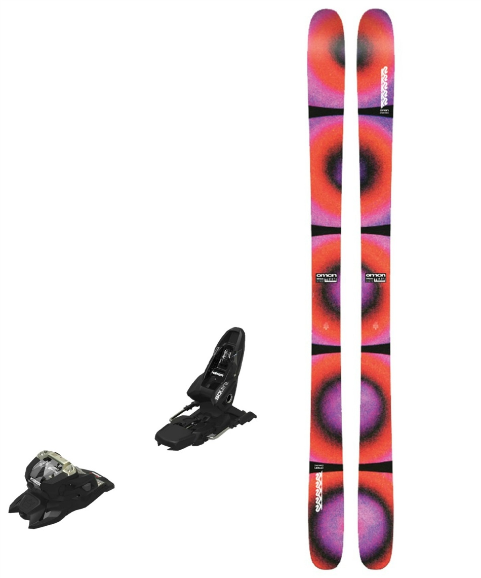 ケーツー(K2) スキー板 フリースタイルスキー 2点セット KS240125 OMEN TEAM+SQUIRE 11 BK 100mm ...