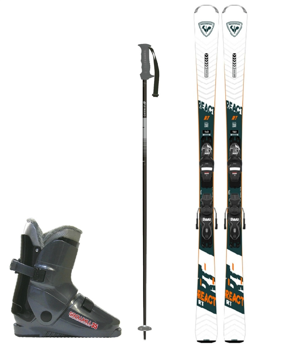 ロシニョール(ROSSIGNOL) スキー板 オールラウンド 4点セット REACT RT +XPRESS 11 GW+35ES+EAGLE ...