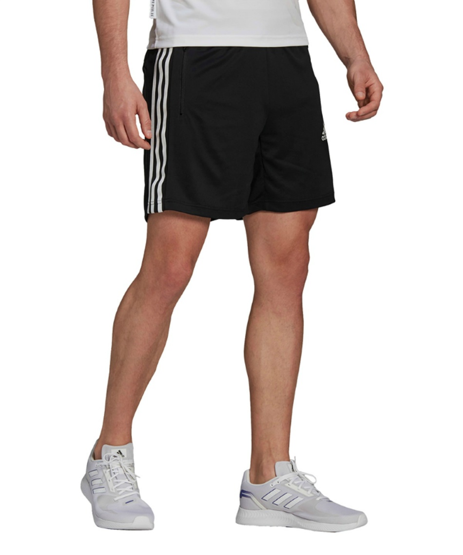 アディダス(adidas) ノースリーブ ハーフパンツ セット D2M 3ストライプス タンクトップ+D2M 3ストライプス ショーツ ...