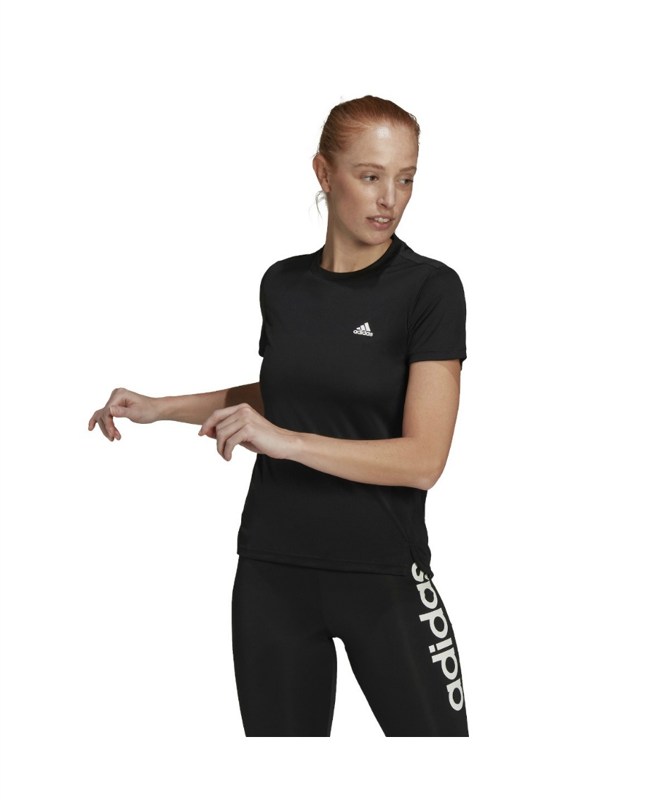 アディダス(adidas) 半袖Tシャツ ハーフパンツ セット エアロレディ デザインド 2ムーブTシャツ+ショーツ GL3788 28838 ...