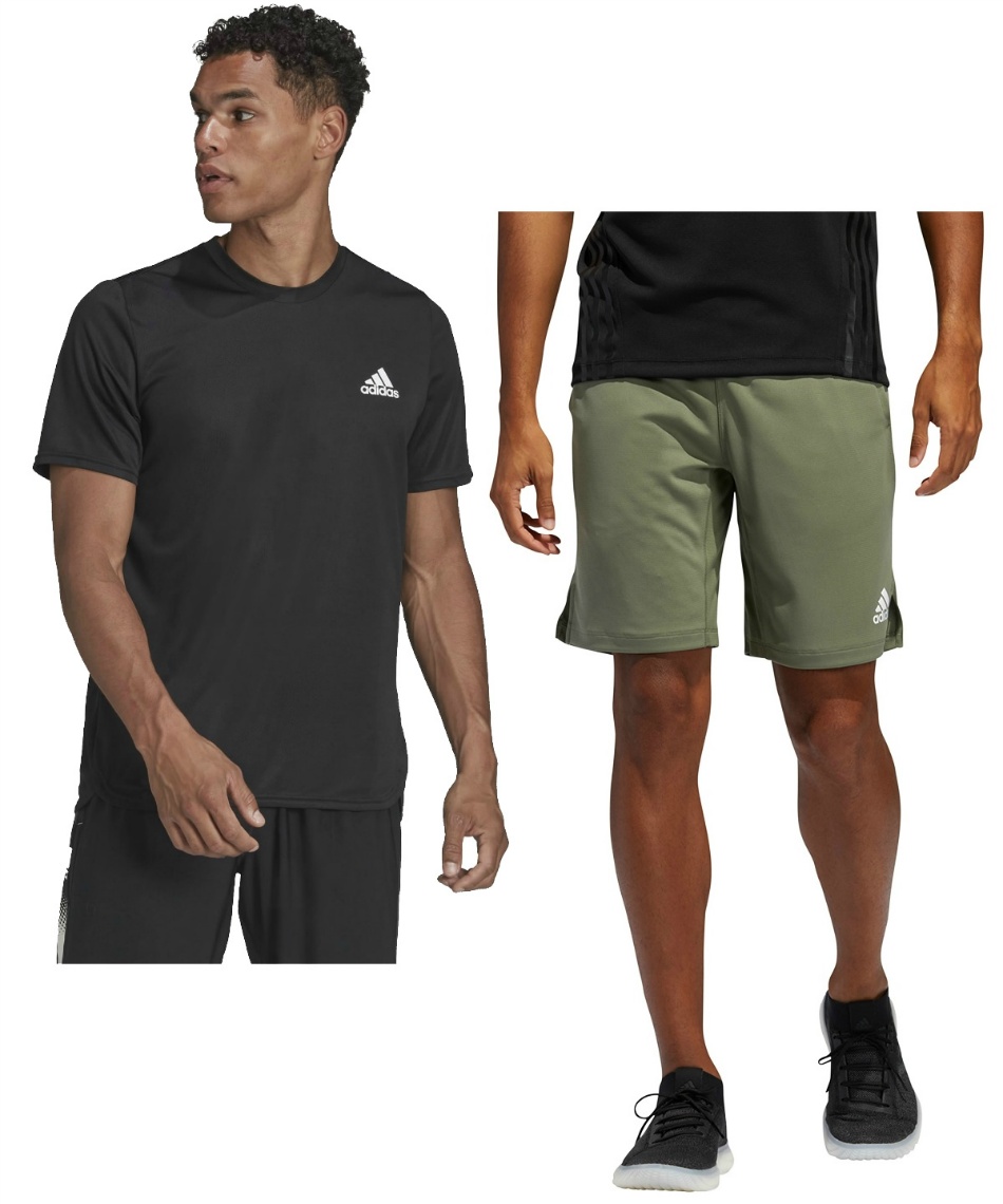 アディダス(adidas) 半袖Tシャツ ハーフパンツ セット AEROREADY フォー ムーブメント 半袖Tシャツ+ショーツ HF7214 ...