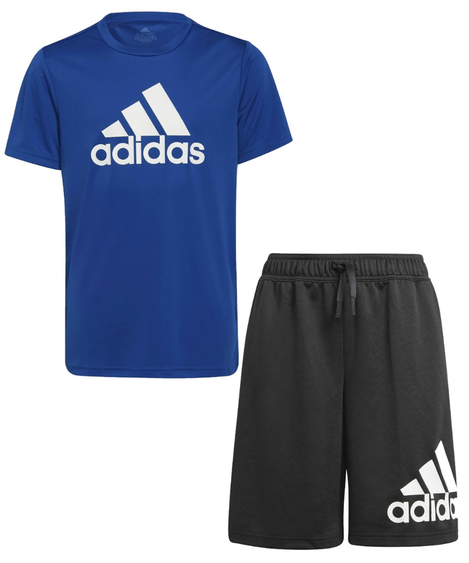 アディダス(adidas) Tシャツ 上下セット デザインド トゥ ムーブ ビッグロゴ 半袖Tシャツ+ムーブ ショーツ HE9329 ...