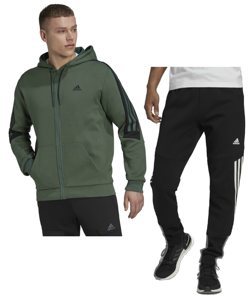 アディダス(adidas) スポーツウェア スウェット 上下セット M FI 3S トラックトップ+スリーストライプス パンツ TF446 ...