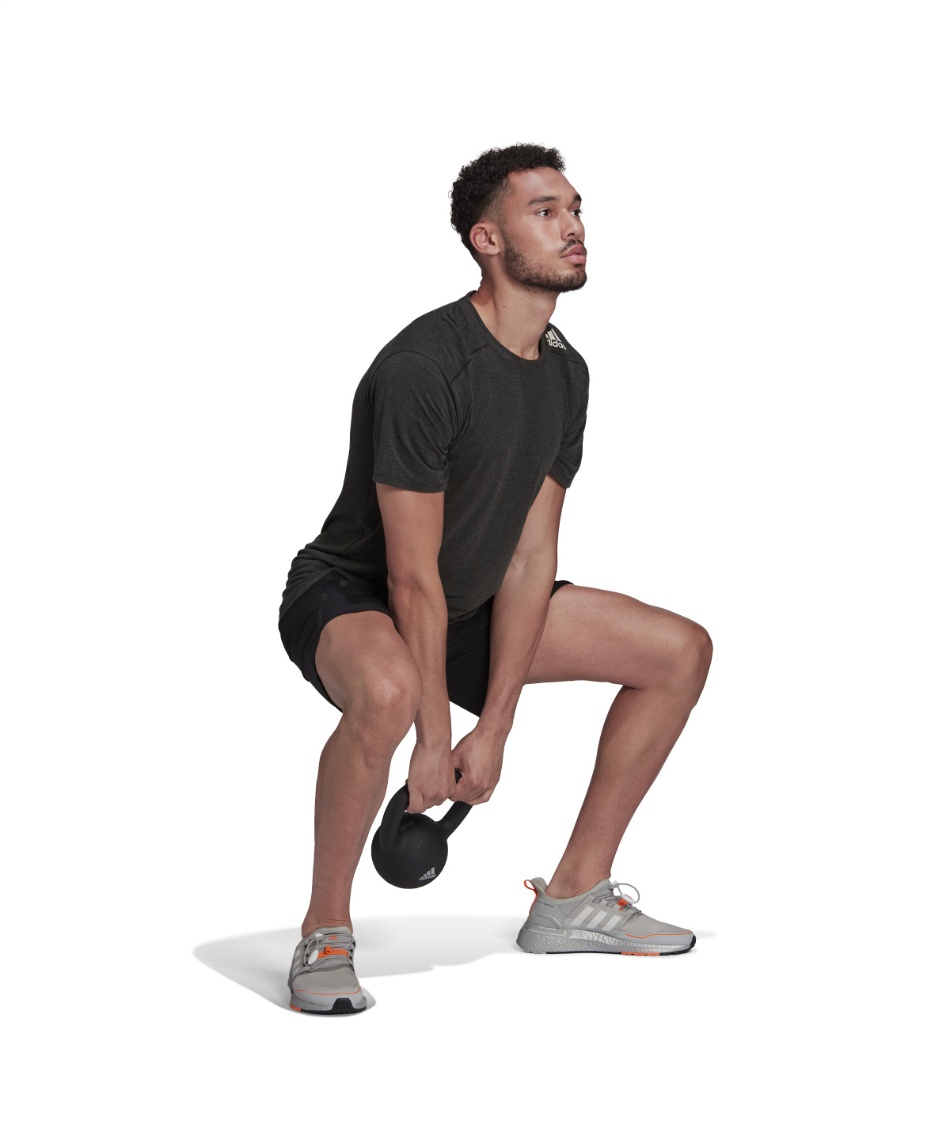 アディダス(adidas) 半袖Tシャツ ハーフパンツ セット DESIGNED FOR TRAINING 半袖Tシャツ+ムーブメント ...