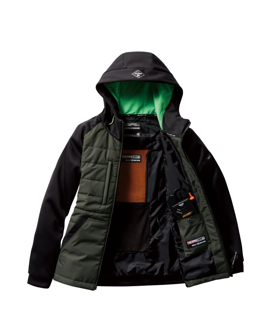 【店頭受取不可】 バートル(BURTLE) 防風フーディジャケット 作業服 作業着 ワークウェア 電熱パッド 3210 + TC500 | スポーツ用品ならヒマラヤオンラインストア【公式】