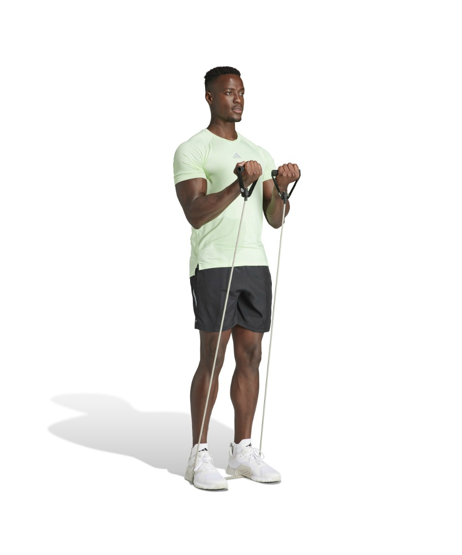 アディダス(adidas) 半袖Tシャツ ハーフパンツ セット GYM + Tシャツ+GYM+ ウーブンショーツ KLV82 IR5874 ...