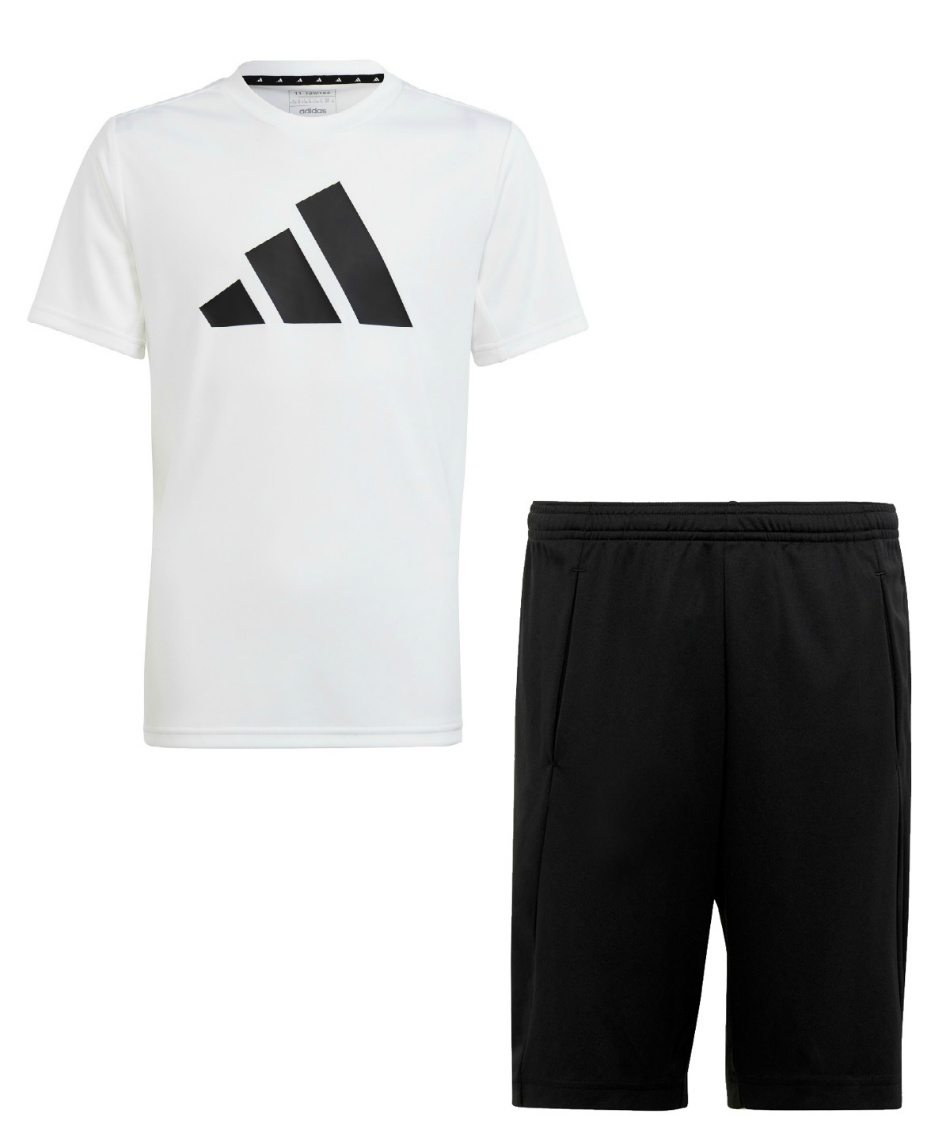 アディダス(adidas) Tシャツ 上下セット トレイン 半袖Tシャツ+U TR-ES LOGO ショーツ HS1603 ECL93 ...