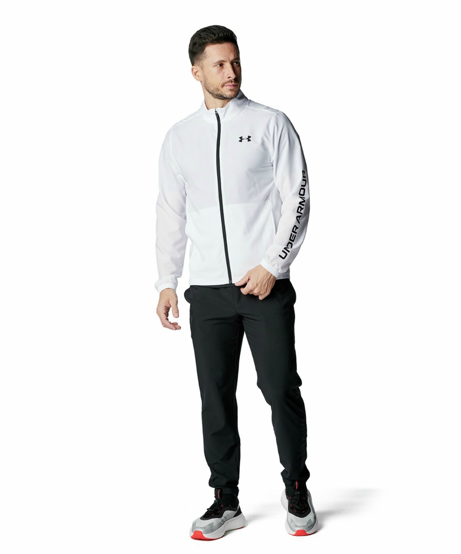 アンダーアーマー(UNDER ARMOUR) ウインドブレーカー 上下セット UA FRESH WOVEN FULL ZIP SHORT ...