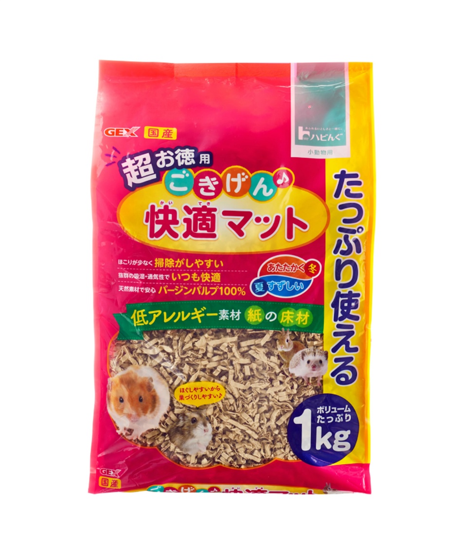 ジェックス(GEX) 小動物用品 ごきげん快適マット 超お徳用1kg×2個セット GEX8181 【ご自宅配送限定】‥ | スポーツ用品ならヒマラヤオンラインストア【公式】